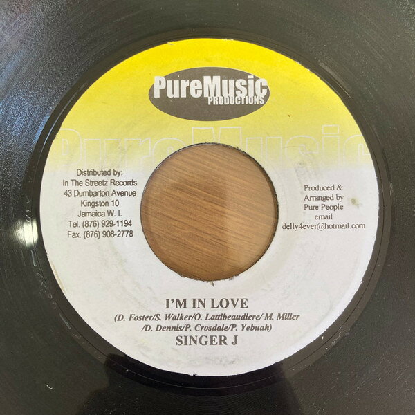 ・アーティスト Singer J / Beekie Bailey & Singer J ・タイトル I'm In Love / Beat Di Kete ・レーベル・型番 Pure Music Productions NONE ・フォーマッ...