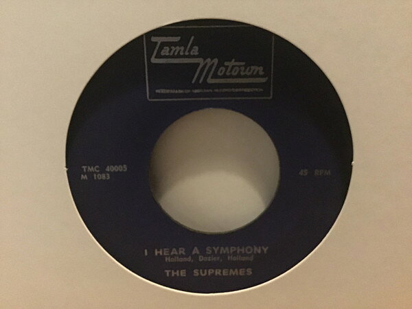 ・アーティスト Supremes ・タイトル I Hear A Symphony / Who Could Ever Doubt My Love ・レーベル・型番 Tamla Motown M1083 ・フォーマット 7インチレコード ・コン...