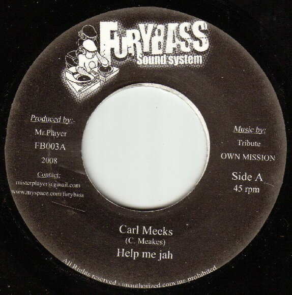 ・アーティスト Carl Meeks / Biga Ranx ・タイトル Help Me Jah / Nah Buss Mi Gun Fa Nuhum ・レーベル・型番 Furybass Sound System FB003 ・フォーマット...