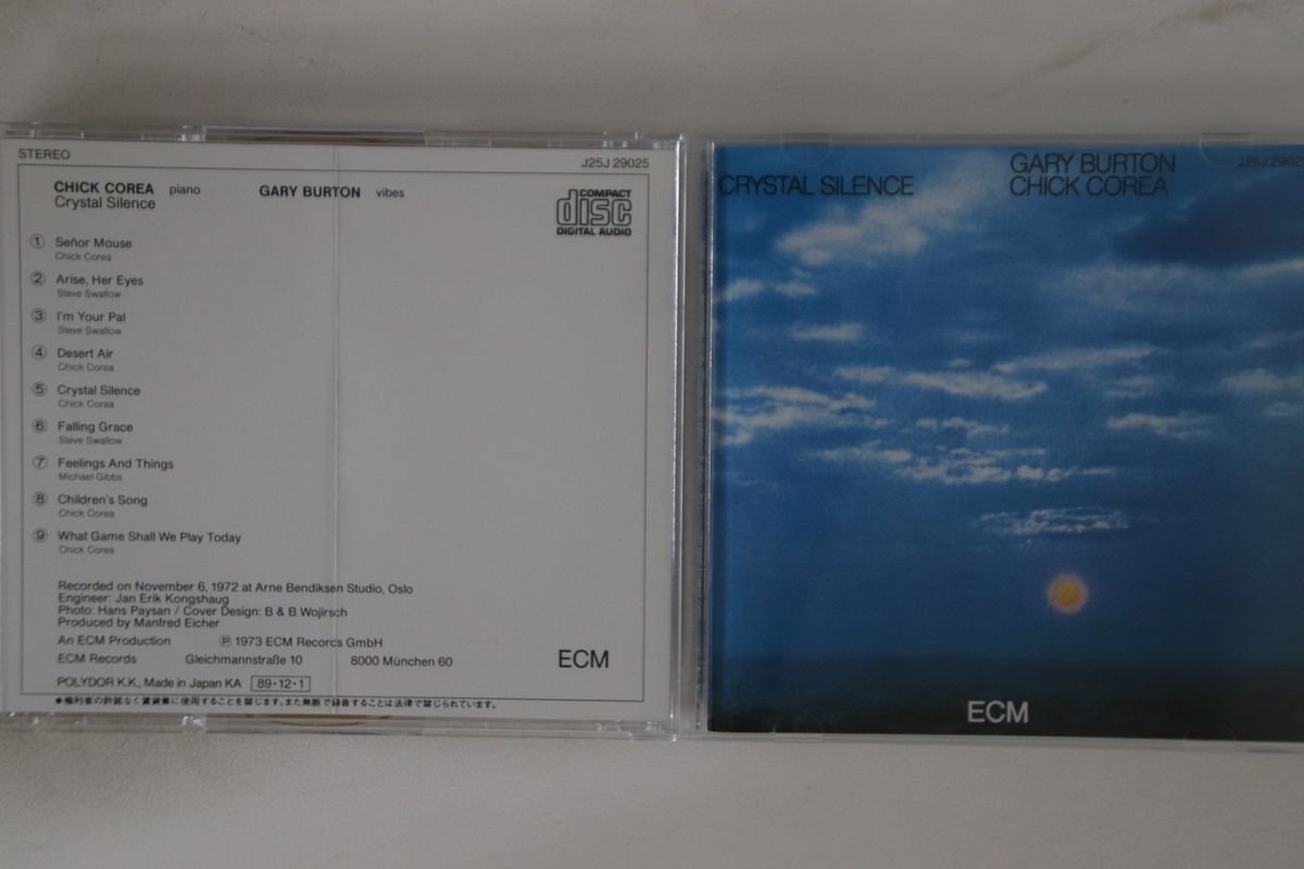 ・アーティスト Gary Burton, Chick Corea ・タイトル Crystal Silence ・レーベル・型番 ECM J25J29025 ・フォーマット CD ・コンディション(盤) 非常に良い(EX) ・コンディション(...