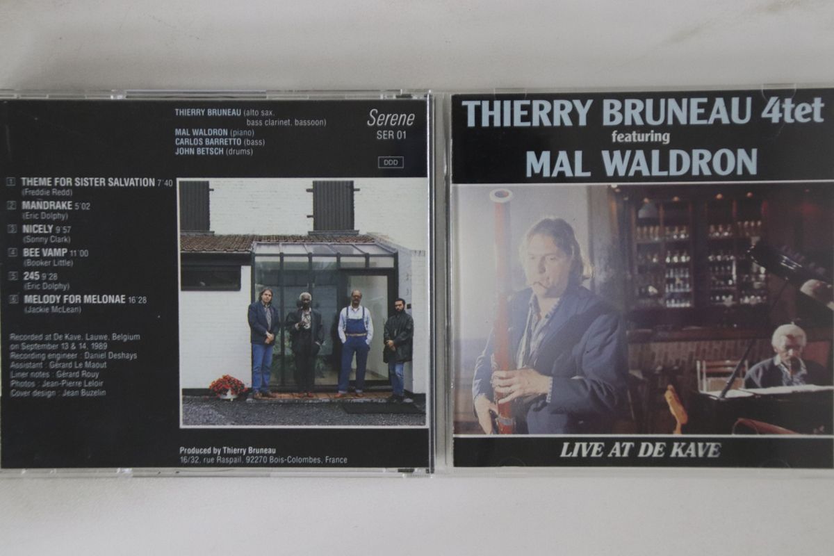 ・アーティスト Thierry Bruneau, Mal Waldron ・タイトル Live At De Kave ・レーベル・型番 SERENE SER01 ・フォーマット CD ・コンディション(盤) 非常に良い(EX) ・コンディシ...