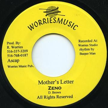 ・アーティスト Zeno ・タイトル Mother's Letter ・レーベル・型番 Worries Music NONE ・フォーマット 7インチレコード ・コンディション(盤) 良い (VG+) ・コンディション(ジャケット) ・コン...