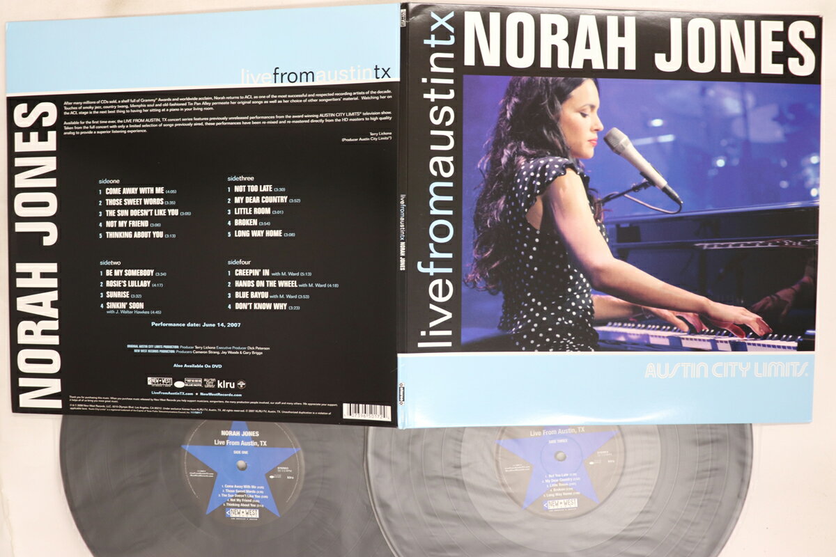 ・アーティスト Norah Jones ・タイトル Live From Austin, Tx (180g) ・レーベル・型番 NEW WEST NW5017 ・フォーマット LPレコード ・コンディション(盤) 良い (VG+) ・コンディ...