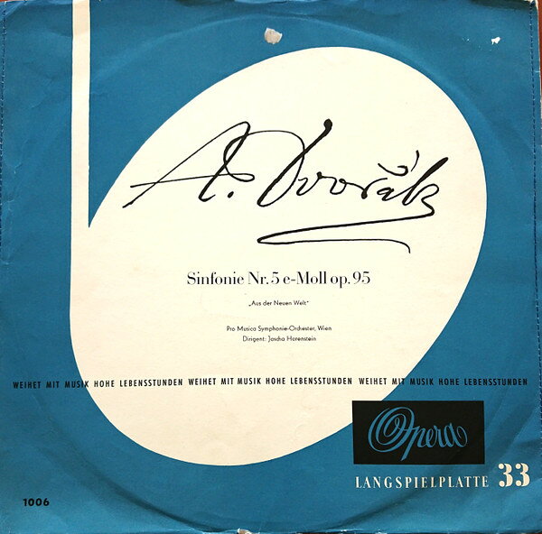 ・アーティスト Anton?n Dvo??k , Vienna Pro Musica Orchestra , Jascha Horenstein ・タイトル Sinfonie Nr.5 E-moll Op. 95 - ?Aus Der Ne...
