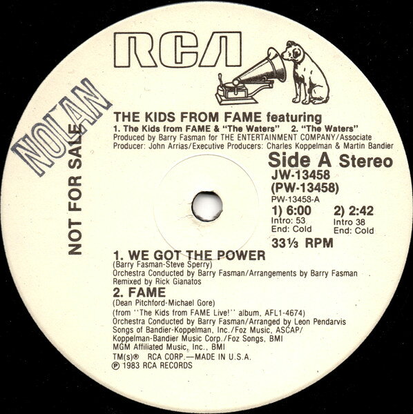 ・アーティスト Kids From Fame, Waters ・タイトル We Got The Power ・レーベル・型番 RCA JW13458PROMO ・フォーマット LPレコード ・コンディション(盤) 良い (VG+) ・コンデ...