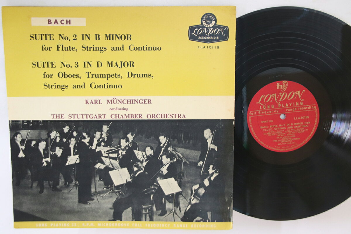 ・アーティスト Karl Munchinger, Stuttgart Chamber ・タイトル Bach - Suite No.2 In B Minor For Flute, Strings And Continuo ・レーベル・型番 L...