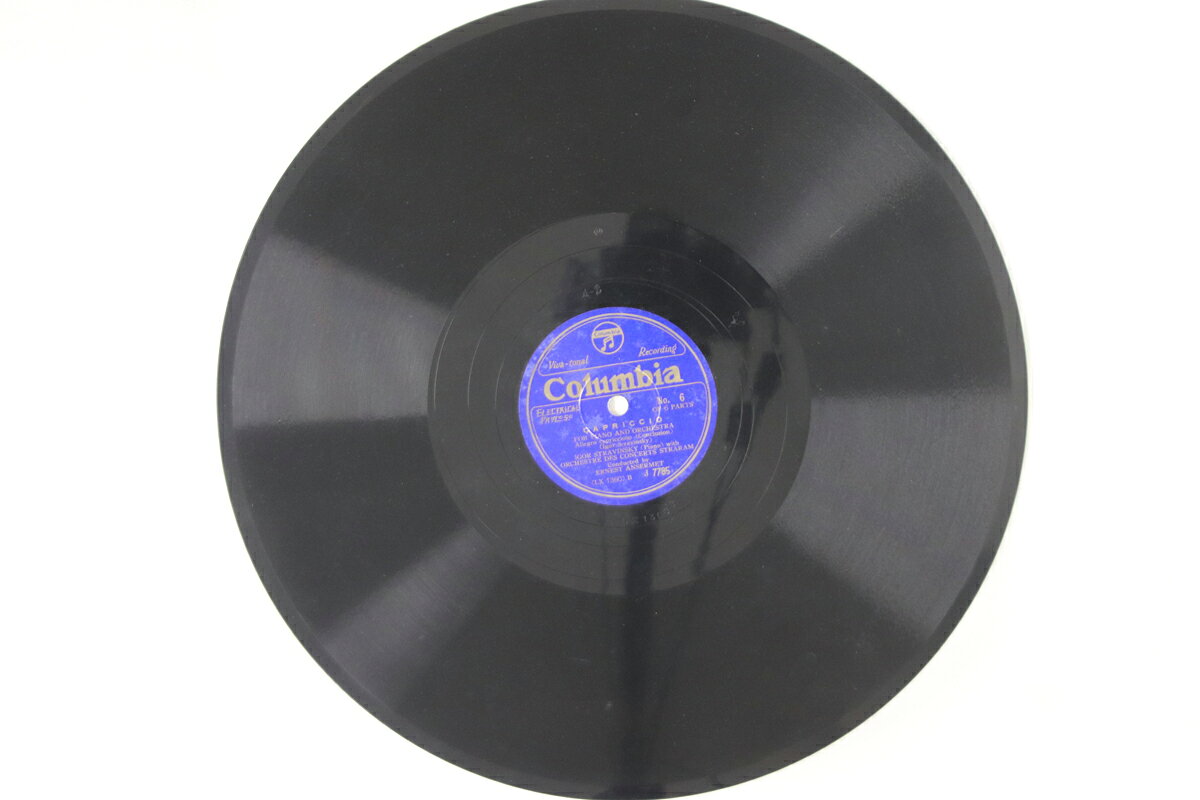 ・アーティスト Igor Stravinsky ・タイトル Capriccio ・レーベル・型番 VICTOR 12" J7785 ・フォーマット 78回転SP盤レコード ・コンディション(盤) 非常に良い(EX) ・コンディション(ジャケ...