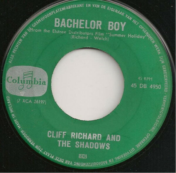 ・アーティスト Cliff Richard & The Shadows ・タイトル Bachelor Boy / Next Time ・レーベル・型番 COLUMBIA 45DB4950 ・フォーマット 7インチレコード ・コンディション(...