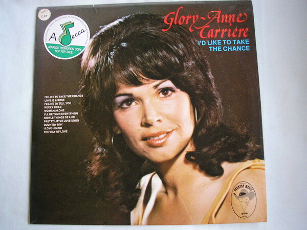 ・アーティスト Glory-Anne Carriere ・タイトル I'd Like To Take The Chance ・レーベル・型番 Emerald Gem GES5010 ・フォーマット LPレコード ・コンディション(盤) 良い...