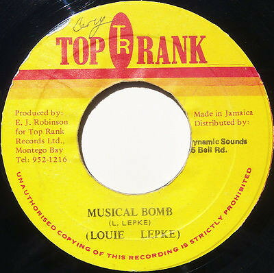 ・アーティスト Louie Lepkie ・タイトル Musical Bomb ・レーベル・型番 Top Rank NONE ・フォーマット 7インチレコード ・コンディション(盤) 良い (VG+) ・コンディション(ジャケット) プレイ...