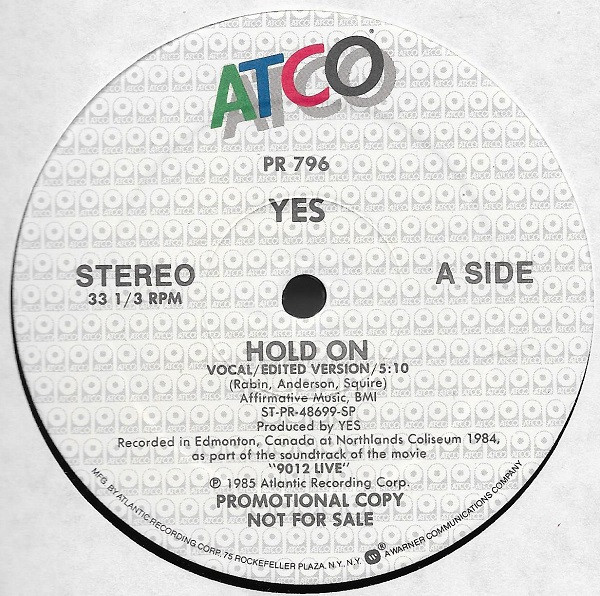 ・アーティスト Yes ・タイトル Hold On ・レーベル・型番 Atco Records PR796 ・フォーマット 12インチレコード ・コンディション(盤) 非常に良い(EX) ・コンディション(ジャケット) 非常に良い(EX) ...