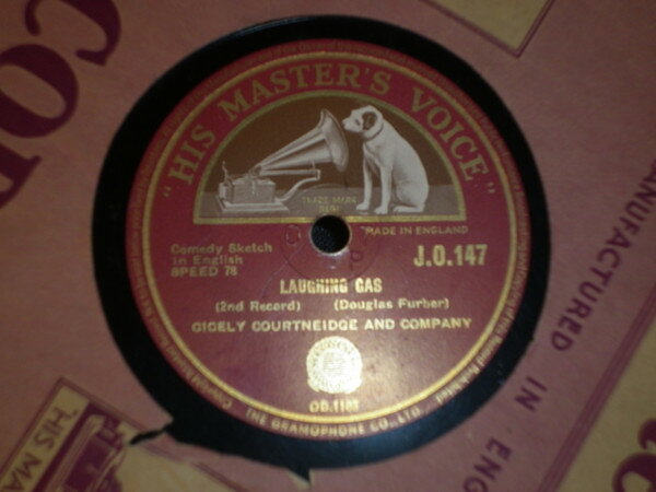 ・アーティスト Cicely Courtneidge ・タイトル Laughing Gas ・レーベル・型番 HIS MASTERS VOICE JO147 ・フォーマット 78回転SP盤レコード ・コンディション(盤) 良い (VG+) ...