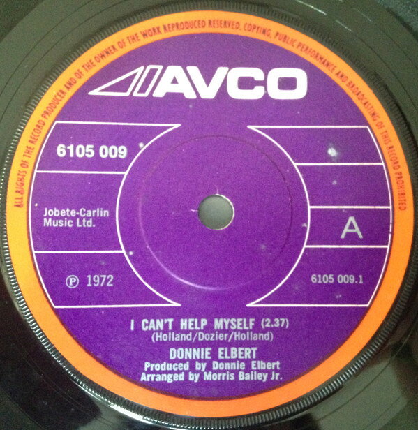 ・アーティスト Donnie Elbert ・タイトル I Can't Help Myself ・レーベル・型番 Avco 6105009 ・フォーマット 7インチレコード ・コンディション(盤) 良い (VG+) ・コンディション(ジャケ...
