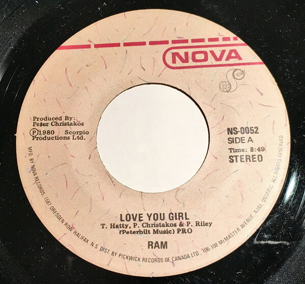 ・アーティスト Ram (28) ・タイトル Love You Girl ・レーベル・型番 Nova NS0052 ・フォーマット 7インチレコード ・コンディション(盤) 非常に良い(EX) ・コンディション(ジャケット) プレインカバー...