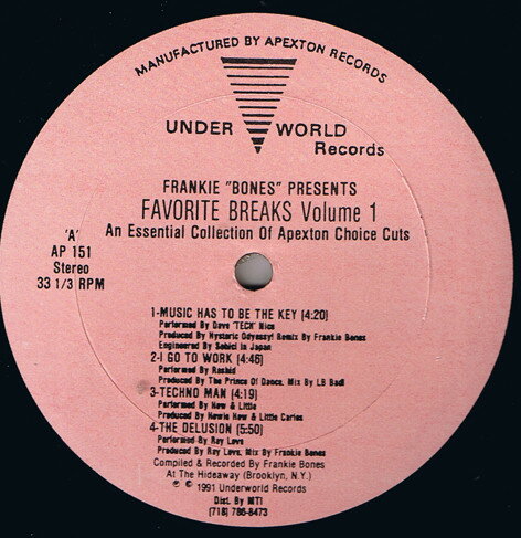 ・アーティスト Various ・タイトル Favorite Breaks Volume 1 ・レーベル・型番 Underworld Records AP151 ・フォーマット 12インチレコード ・コンディション(盤) 良い (VG+) ...