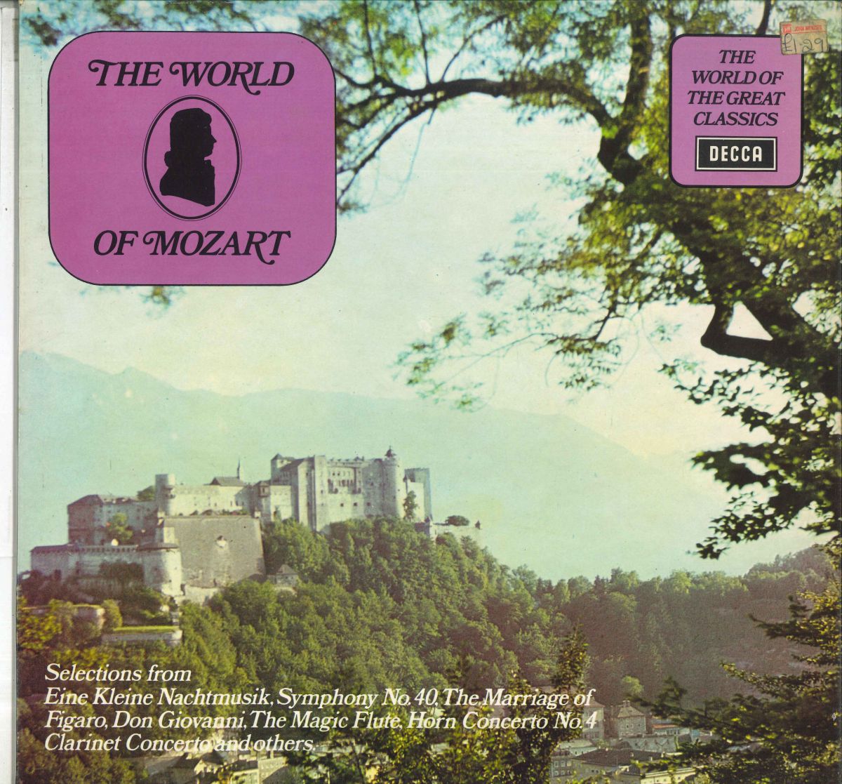 ・アーティスト オムニバス ・タイトル モーツァルトの世界 ・レーベル・型番 DECCA SPA251 ・フォーマット LPレコード ・コンディション(盤) 可 (VG) ・コンディション(ジャケット) 良い (VG+) ・コンディション(...