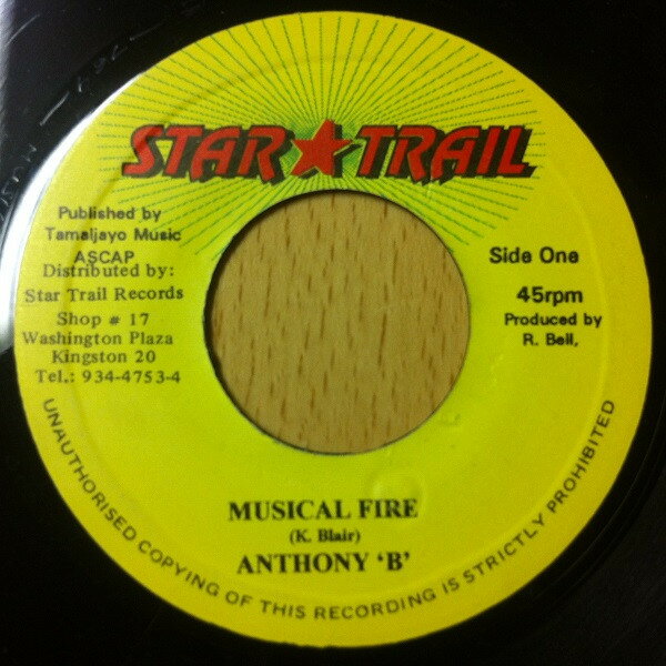 ・アーティスト Anthony B ・タイトル Musical Fire ・レーベル・型番 Star Trail NONE ・フォーマット 7インチレコード ・コンディション(盤) 良い (VG+) ・コンディション(ジャケット) ・コンデ...