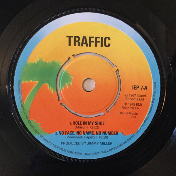 ・アーティスト Traffic ・タイトル Hole In My Shoe ・レーベル・型番 Island Records IEP7 ・フォーマット 7インチレコード ・コンディション(盤) 良い (VG+) ・コンディション(ジャケット)...