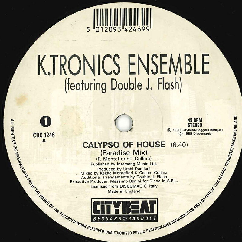 ・アーティスト K-tronics Ensemble ・タイトル Calypso Of House / House Of Calypso ・レーベル・型番 CITY BEAT CBX1246 ・フォーマット 12インチレコード ・コンディシ...