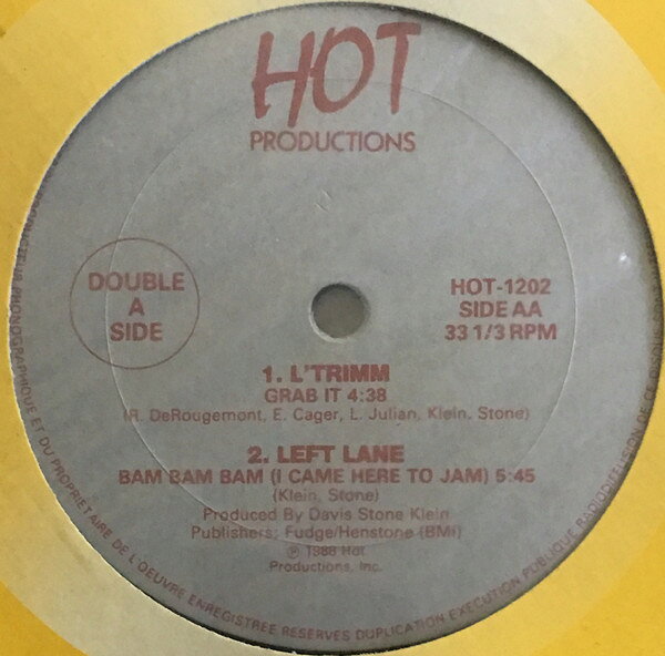 ・アーティスト Mandingo / L'Trimm / Left Lane ・タイトル Your Love / Grab It / Bam Bam Bam (I Came Here To Jam) ・レーベル・型番 Hot Product...