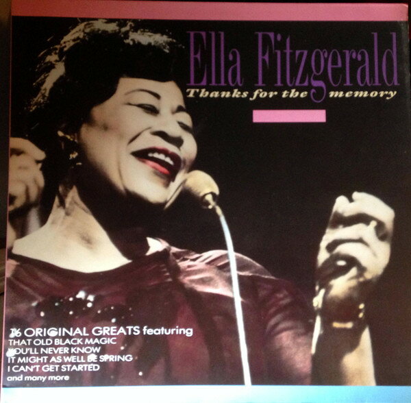 ・アーティスト Ella Fitzgerald ・タイトル Thanks For The Memory ・レーベル・型番 Platinum Music PLAT305 ・フォーマット LPレコード ・コンディション(盤) 良い (VG+) ...
