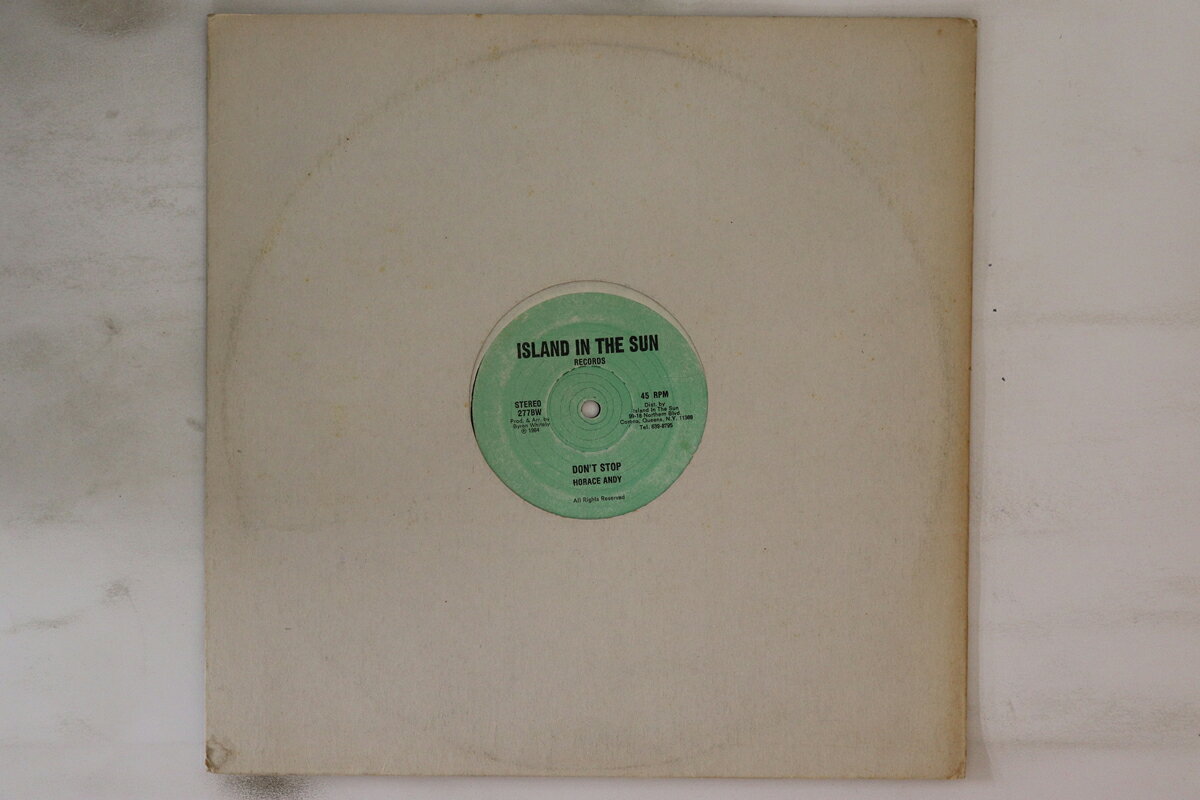 ・アーティスト Horace Andy / Love Roy & Jah Richie ・タイトル Don't Stop / Billy Boy ・レーベル・型番 Island In The Sun 277BW ・フォーマット 12インチレ...