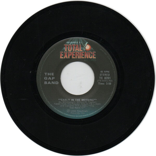 ・アーティスト Gap Band ・タイトル Early In The Morning ・レーベル・型番 Total Experience Records TE8201 ・フォーマット 7インチレコード ・コンディション(盤) 非常に良い(...