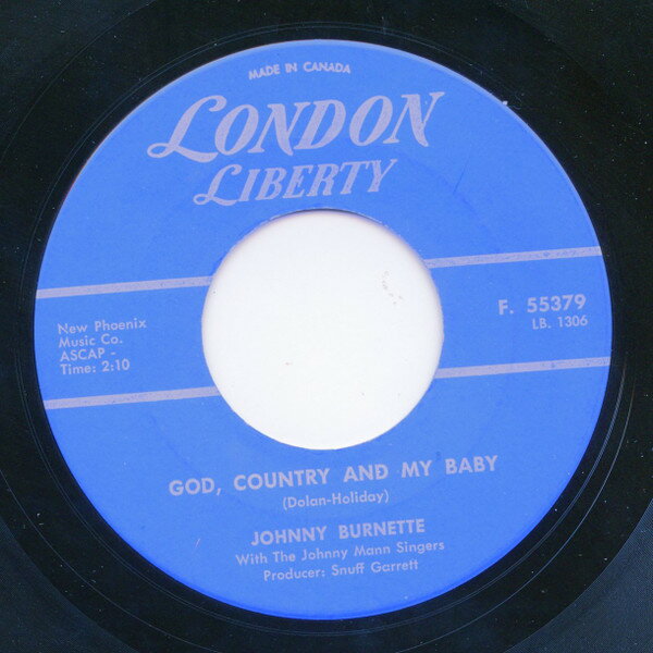 ・アーティスト Johnny Burnette ・タイトル God, Country And My Baby / Honestly I Do ・レーベル・型番 London Liberty F55379 ・フォーマット 7インチレコード ・...