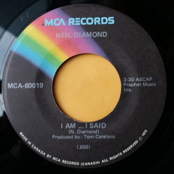 ・アーティスト Neil Diamond ・タイトル I Am... I Said / Done Too Soon ・レーベル・型番 MCA Records MCA60019 ・フォーマット 7インチレコード ・コンディション(盤) 良い ...