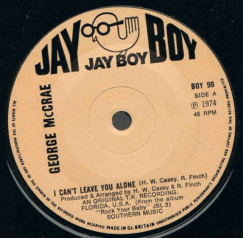 ・アーティスト George McCrae ・タイトル I Can't Leave You Alone ・レーベル・型番 Jay Boy BOY90 ・フォーマット 7インチレコード ・コンディション(盤) 良い (VG+) ・コンディショ...