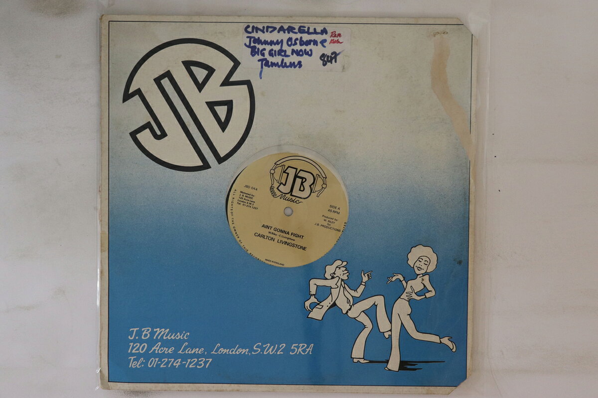 ・アーティスト Carlton Livingston / Don Evans ・タイトル Ain't Gonna Fight / Lately I Found You ・レーベル・型番 JB Music JBD044 ・フォーマット 12イ...
