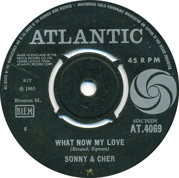 ・アーティスト Sonny & Cher ・タイトル What Now My Love ・レーベル・型番 ATLANTIC AT4069 ・フォーマット 7インチレコード ・コンディション(盤) 良い (VG+) ・コンディション(ジャケッ...
