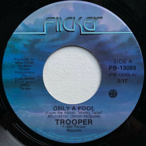 ・アーティスト Trooper (4) ・タイトル Only A Fool ・レーベル・型番 Flicker Records PB13085 ・フォーマット 7インチレコード ・コンディション(盤) 良い (VG+) ・コンディション(ジャ...
