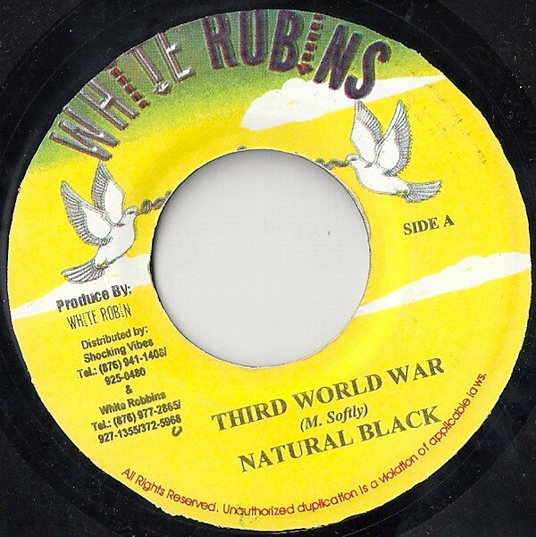 ・アーティスト Natural Black / Ryce Bitters ・タイトル Third World War / Disaster ・レーベル・型番 White Robins NONE ・フォーマット 7インチレコード ・コンディシ...