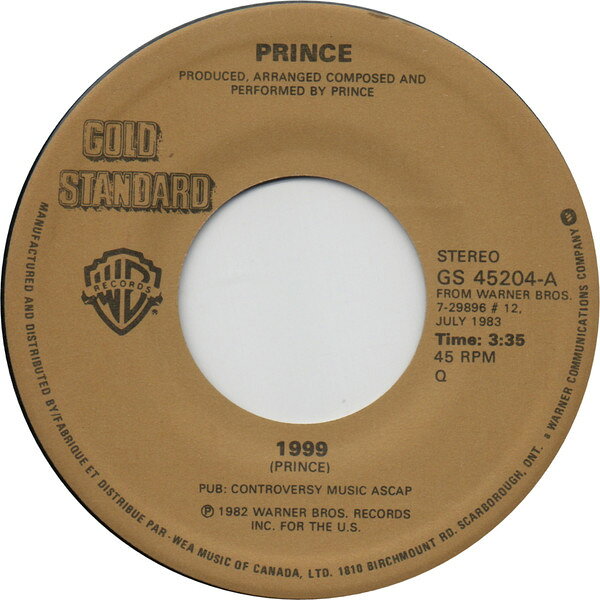 ・アーティスト Prince ・タイトル 1999 / Little Red Corvette ・レーベル・型番 Warner Bros. Records GS45204 ・フォーマット 7インチレコード ・コンディション(盤) 良い (V...