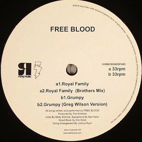 ・アーティスト Free Blood ・タイトル Royal Family ・レーベル・型番 Rong Music, DFA RONGDFA03 ・フォーマット 12インチレコード ・コンディション(盤) 良い (VG+) ・コンディション...