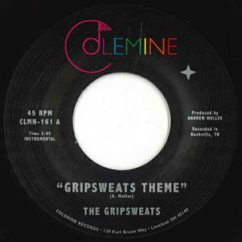 ・アーティスト Gripsweats ・タイトル Gripsweats Theme / Intermission ・レーベル・型番 Colemine Records CLMN161 ・フォーマット 7インチレコード ・コンディション(盤) ...
