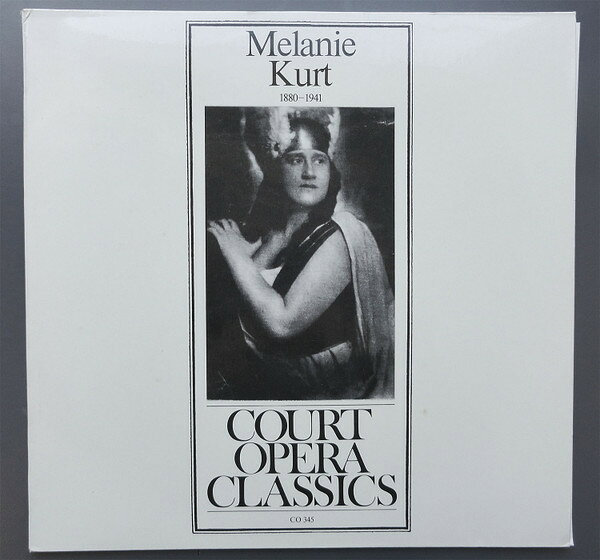 ・アーティスト Melanie Kurt ・タイトル Melanie Kurt 1880-1941 ・レーベル・型番 Court Opera Classics CO345 ・フォーマット LPレコード ・コンディション(盤) 良い (VG+...