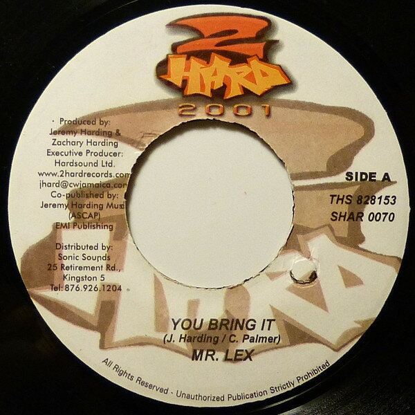 ・アーティスト Mr. Lexx ・タイトル You Bring It ・レーベル・型番 2 Hard 2001 SHAR0070 ・フォーマット 7インチレコード ・コンディション(盤) 良い (VG+) ・コンディション(ジャケット) ...