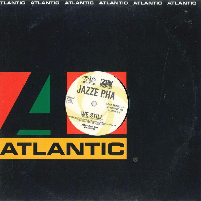 ・アーティスト Jazze PHA ・タイトル We STILL ・レーベル・型番 ATLANTIC PR300488PROMO ・フォーマット 12インチレコード ・コンディション(盤) 良い (VG+) ・コンディション(ジャケット) ...