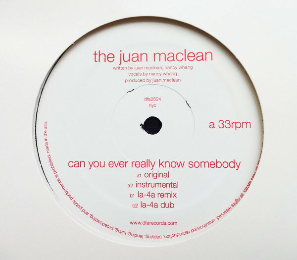 ・アーティスト Juan MacLean ・タイトル Can You Ever Really Know Somebody ・レーベル・型番 DFA dfa2524 ・フォーマット 12インチレコード ・コンディション(盤) 新品 (M) ・...