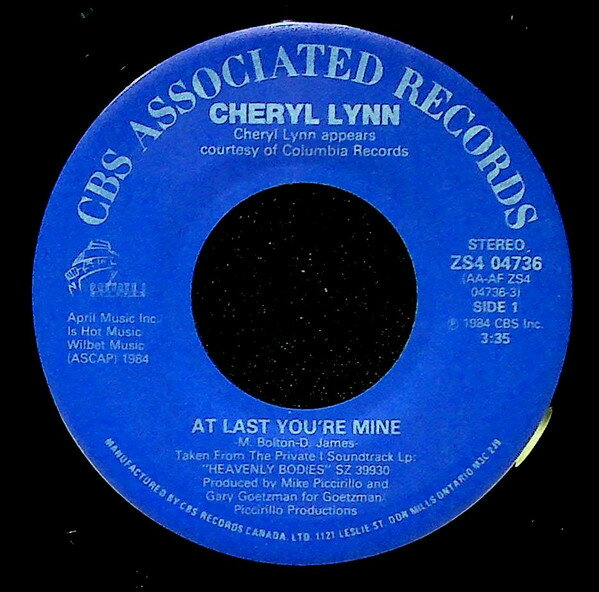 ・アーティスト Cheryl Lynn / Marc Tanner ・タイトル At Last You're Mine / Look What You've Done To Me ・レーベル・型番 CBS Associated Record...