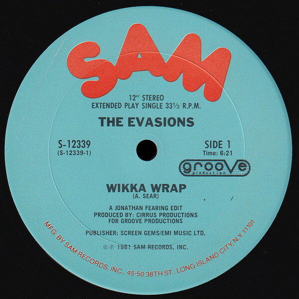 ・アーティスト Evasions ・タイトル Ikka Wrap ・レーベル・型番 SAM S12339 ・フォーマット 12インチレコード ・コンディション(盤) 可 (VG) ・コンディション(ジャケット) 可 (VG) ・コンディショ...