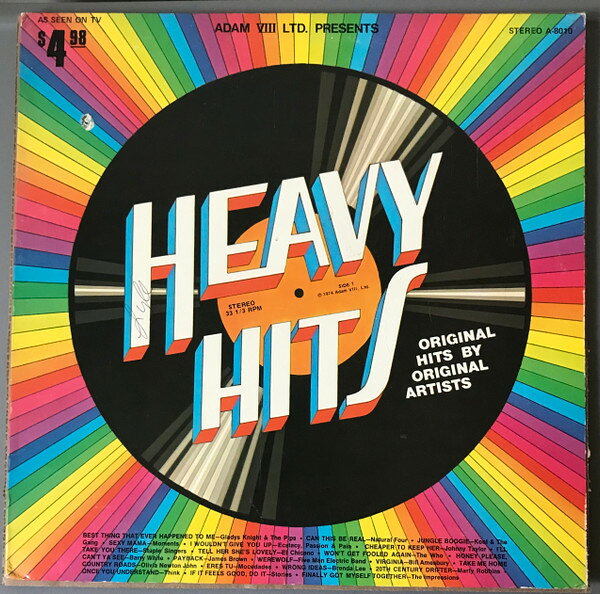 ・アーティスト Various ・タイトル Heavy Hits (September 2004) ・レーベル・型番 ADAM VIII A8R8010 ・フォーマット LPレコード ・コンディション(盤) 良い (VG+) ・コンディショ...