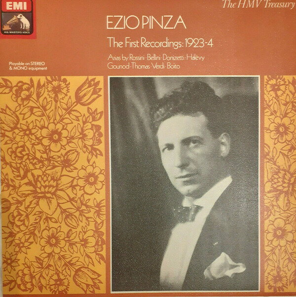 ・アーティスト Ezio Pinza ・タイトル The First Recordings:1923-4 ・レーベル・型番 His Master's Voice HLM1435561 ・フォーマット LPレコード ・コンディション(盤) 非...