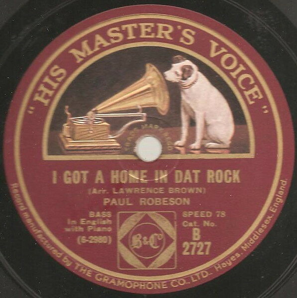 ・アーティスト Paul Robeson ・タイトル I Got A Home In Dat Rock / Witness ・レーベル・型番 HIS MASTERS VOICE B2727 ・フォーマット 78回転SP盤レコード ・コンディ...