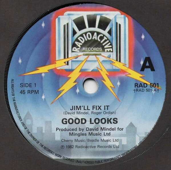 ・アーティスト Good Looks ・タイトル Jim'll Fix It ・レーベル・型番 Radioactive Records RAD501 ・フォーマット 7インチレコード ・コンディション(盤) 良い (VG+) ・コンディショ...