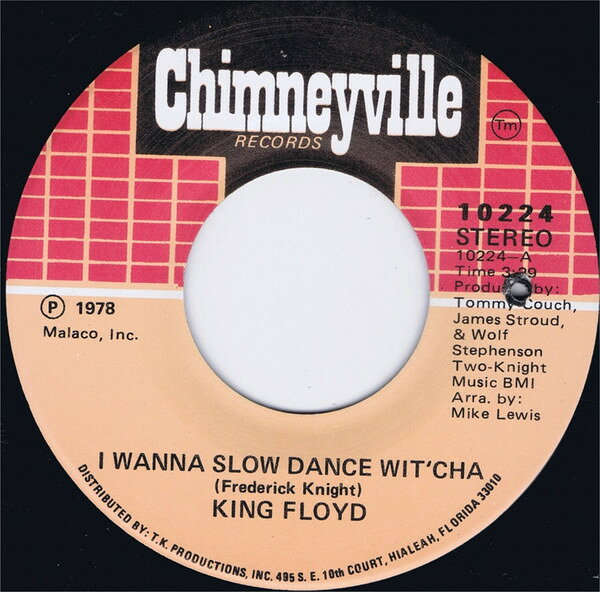 ・アーティスト King Floyd ・タイトル I Wanna Slow Dance Wit'cha ・レーベル・型番 Chimneyville Records CHVL10224 ・フォーマット 7インチレコード ・コンディション(盤)...