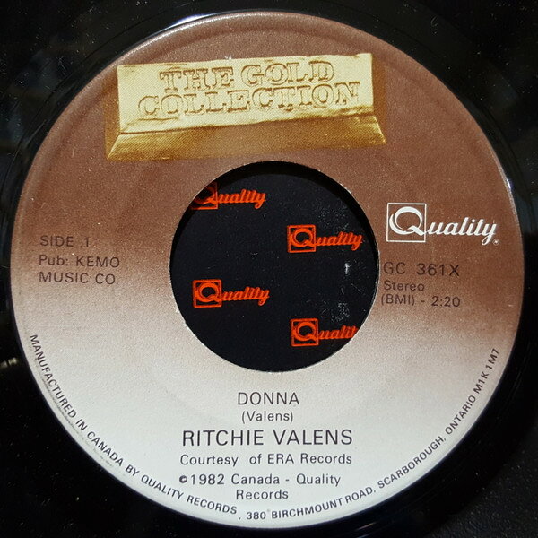 ・アーティスト Ritchie Valens ・タイトル Donna / La Bamba ・レーベル・型番 Quality GC361X ・フォーマット 7インチレコード ・コンディション(盤) 良い (VG+) ・コンディション(ジャケ...