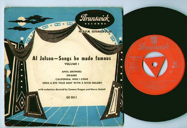 ・アーティスト Al Jolson ・タイトル Songs He Made Famous Vol.1, Part 1 ・レーベル・型番 Brunswick OE9011 ・フォーマット 7インチレコード ・コンディション(盤) 良い (VG...